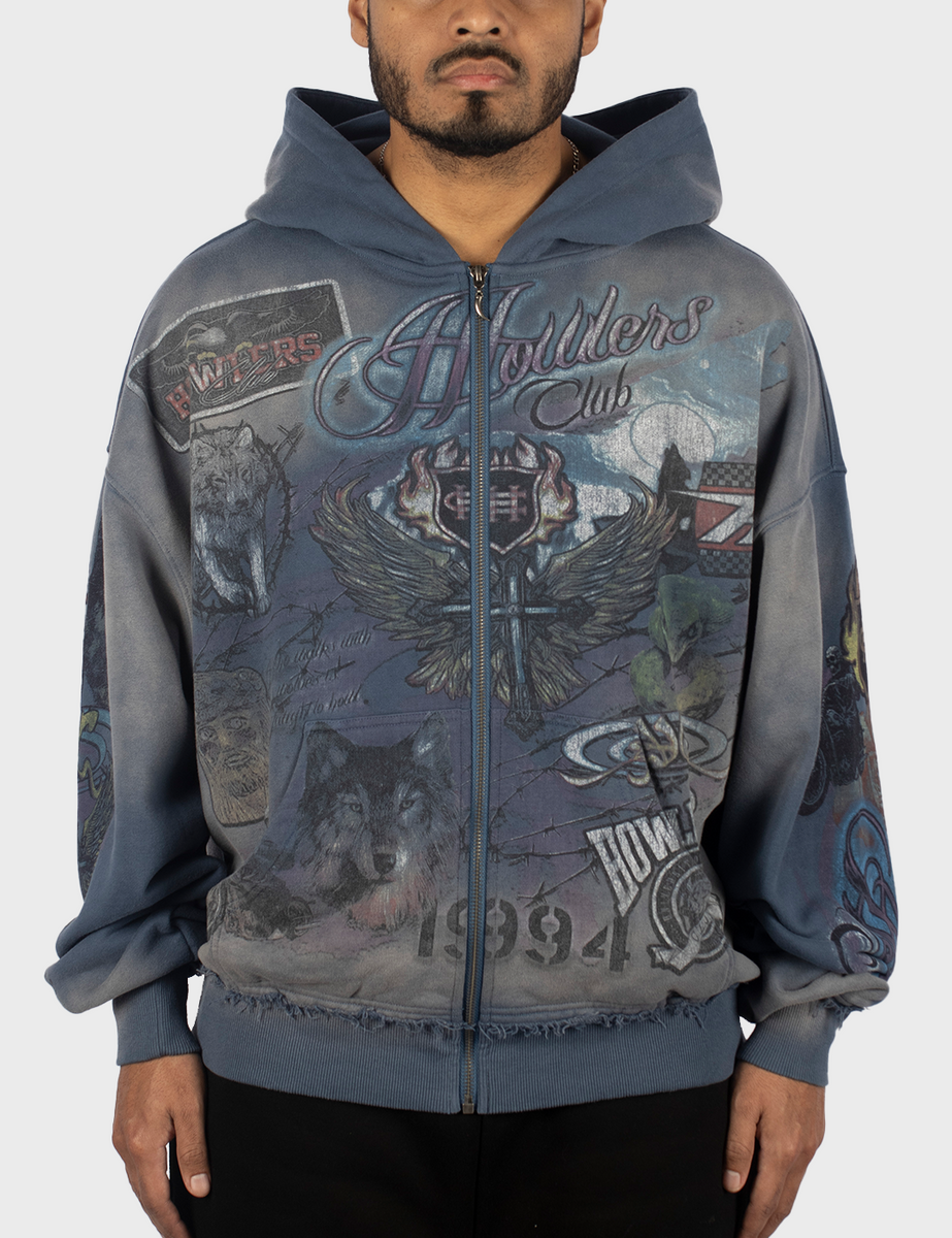 NIGHT MAGIC HOODIE [DUSK BLUE] – Howlers Club
